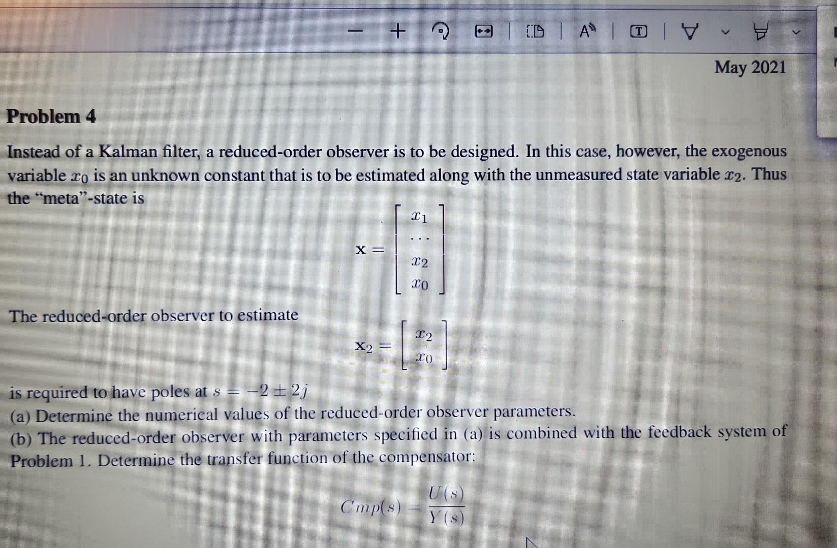 The dynamics of an undamped pendulum are given by: | Chegg.com