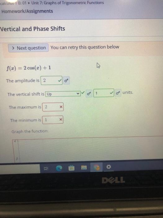 Solved calculus 18:01 Unit 7: Graphs of Trigonometric | Chegg.com