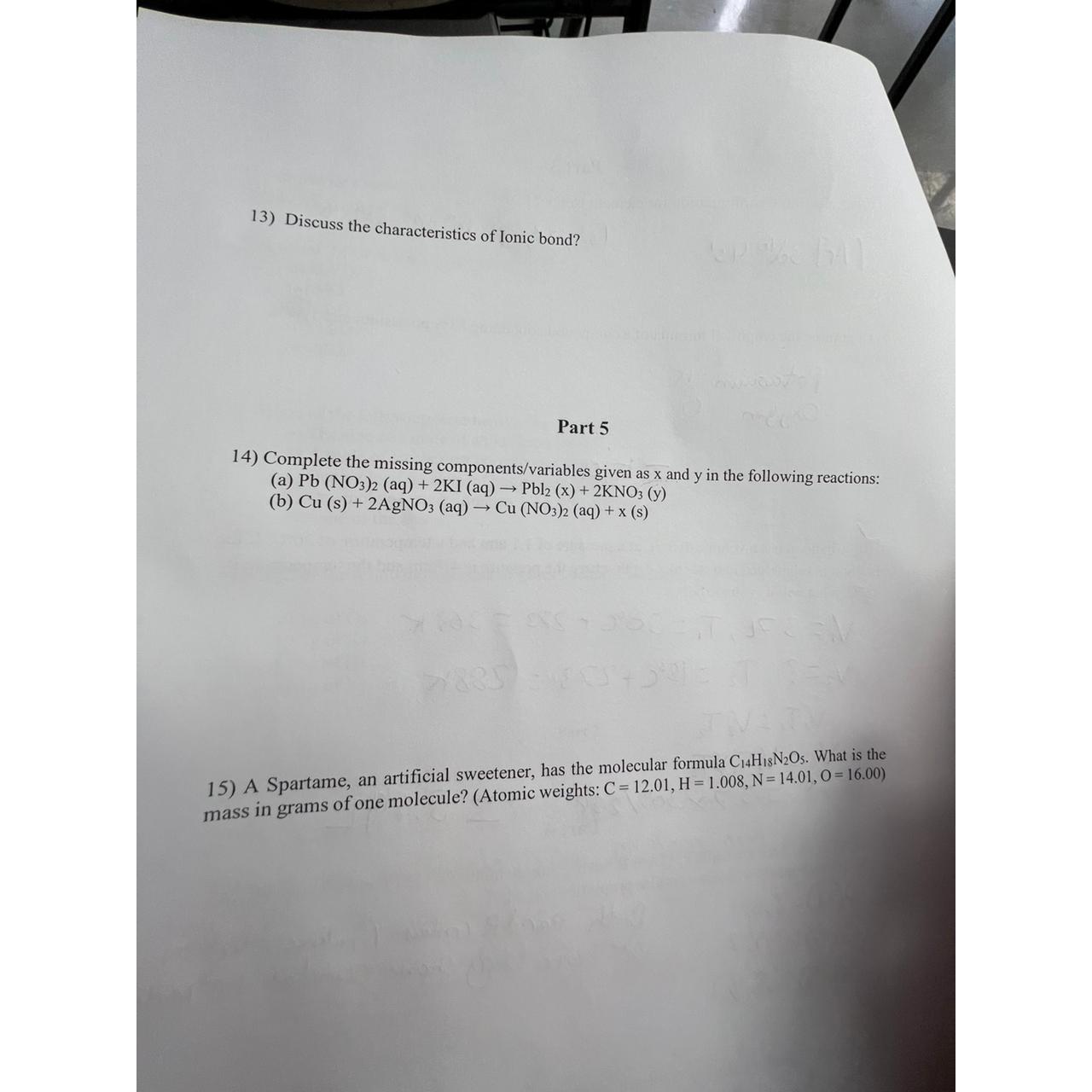 Solved Please answer all | Chegg.com