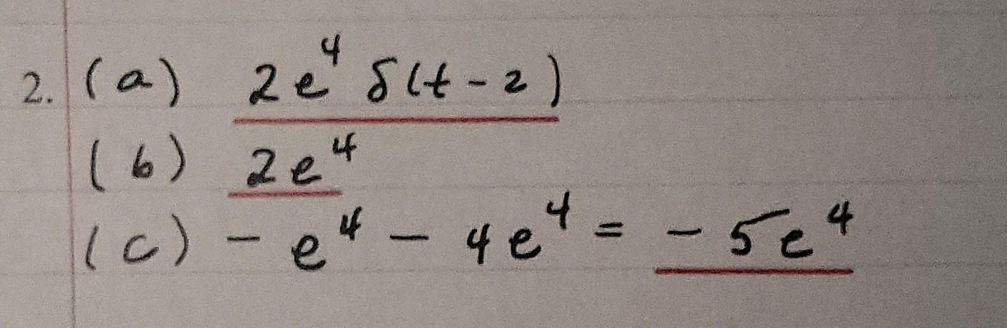 Solved 2. Impulsive Expressions: Simplify the following | Chegg.com