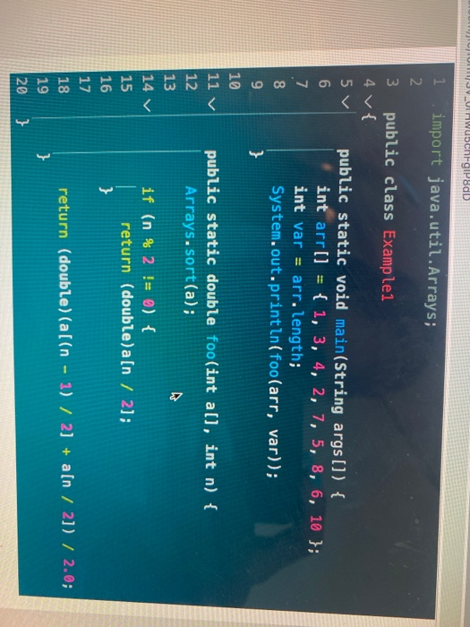 Solved JV_UIHWUSCH-giP8dD import java.util.Arrays; 2 public | Chegg.com