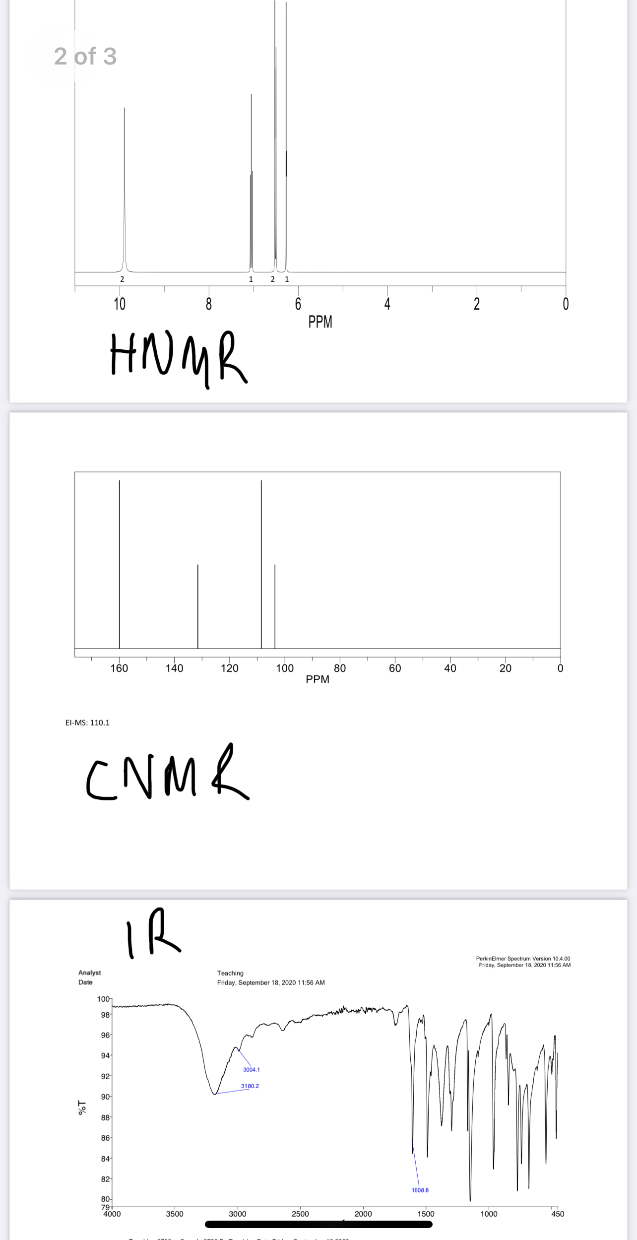 Solved Based on the graphs below. Utilizing CNMR, ﻿NMR and | Chegg.com