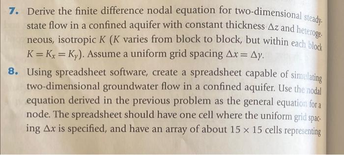 Solved 7. Derive the finite difference nodal equation for | Chegg.com