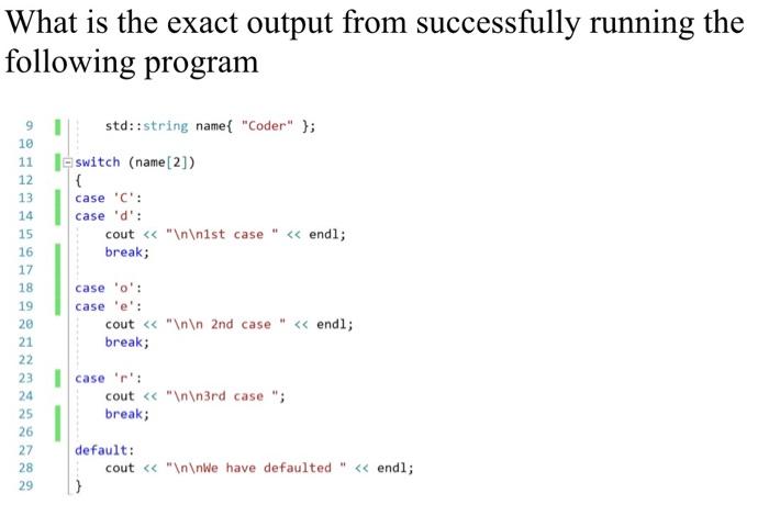 Solved What is the exact output from successfully running | Chegg.com