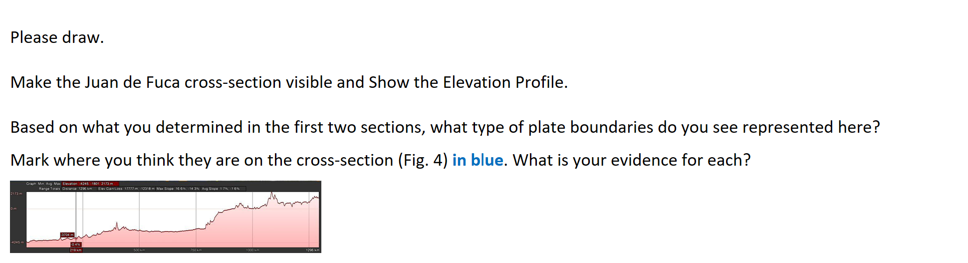 Please draw.Make the Juan de Fuca cross-section | Chegg.com