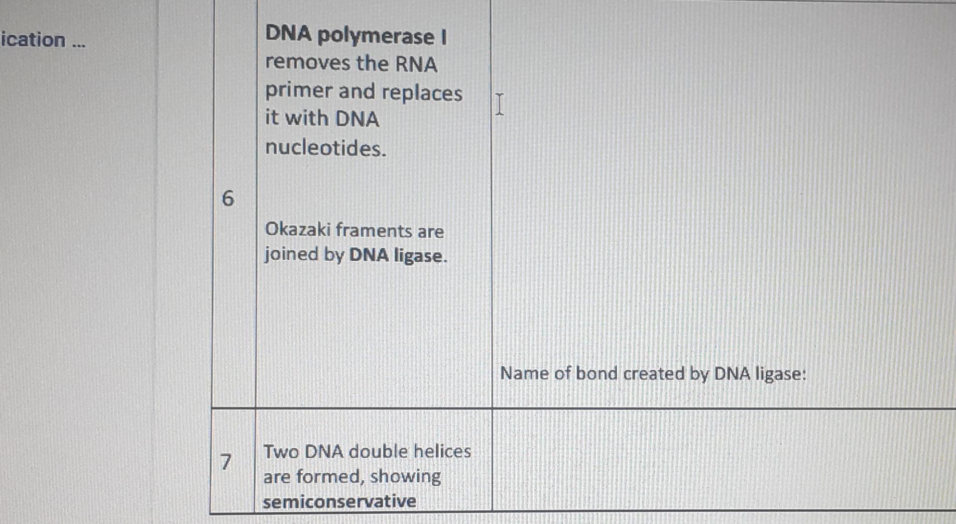 Solved You will draw out the steps of DNA replication. In | Chegg.com