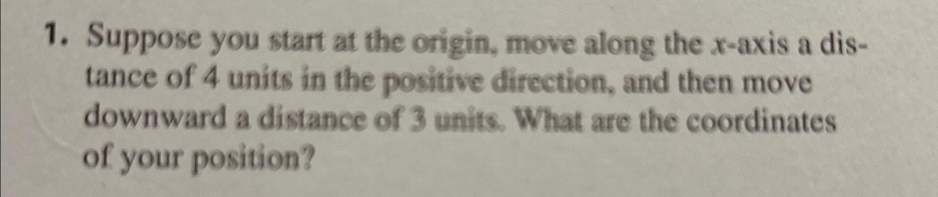 Solved Suppose you start at the origin, move along the | Chegg.com
