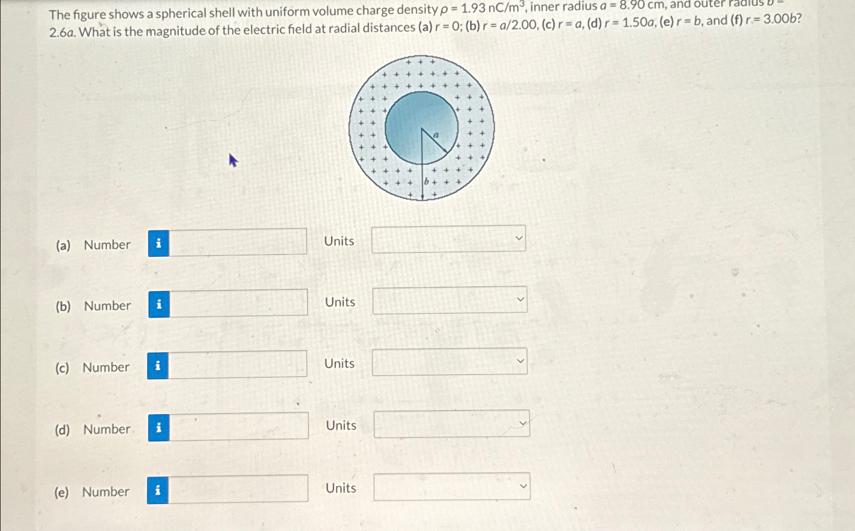 Solved The figure shows a spherical shell with uniform | Chegg.com
