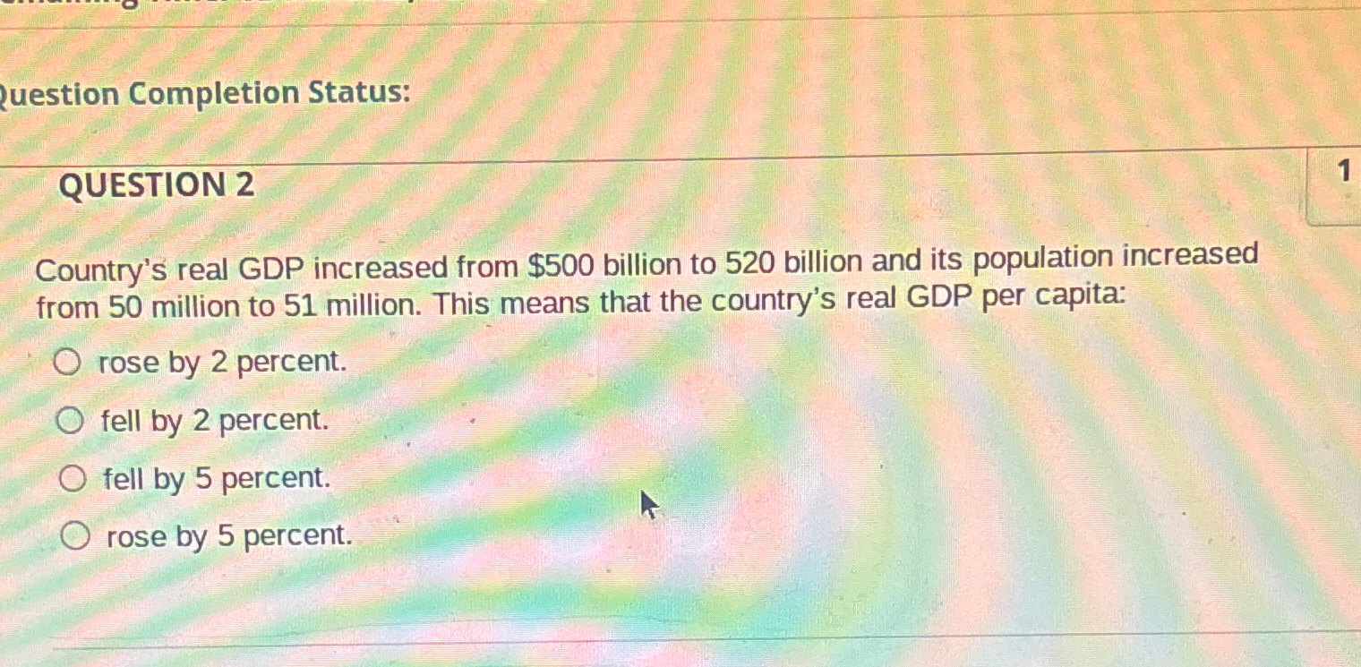 Solved uestion Completion Status:QUESTION 2Country's real | Chegg.com Solved uestion Completion Status:QUESTION 2Country's real | Chegg.com