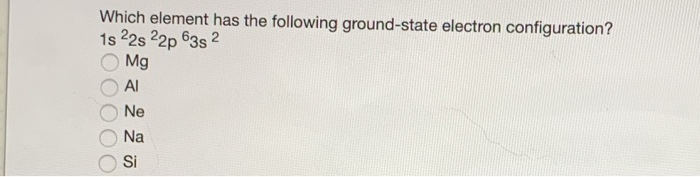 Solved Which element has the following ground-state electron | Chegg.com