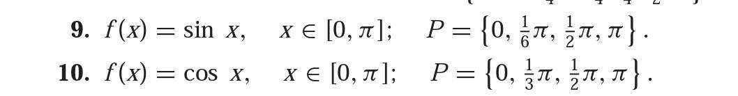 Solved Exercises 1-10. Calculate Lf(P) and Uf(P).9. | Chegg.com