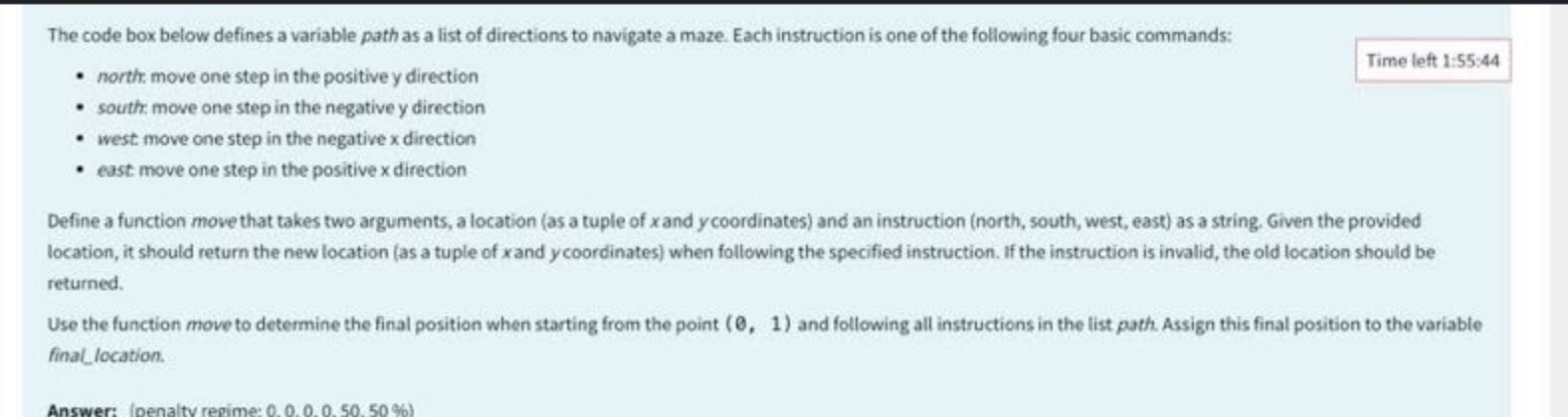 Solved The code box below defines a variable path as a list | Chegg.com