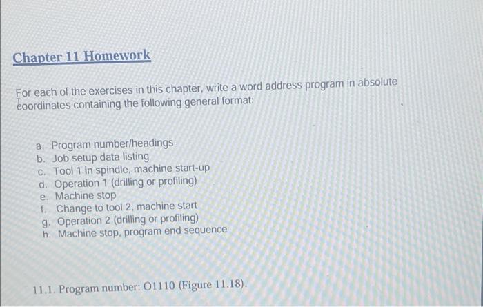 Solved For each of the exercises in this chapter, write a | Chegg.com