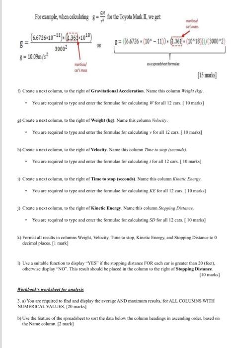 Solved For example, when calculating g=r2GW fo [1) maris] f) | Chegg.com