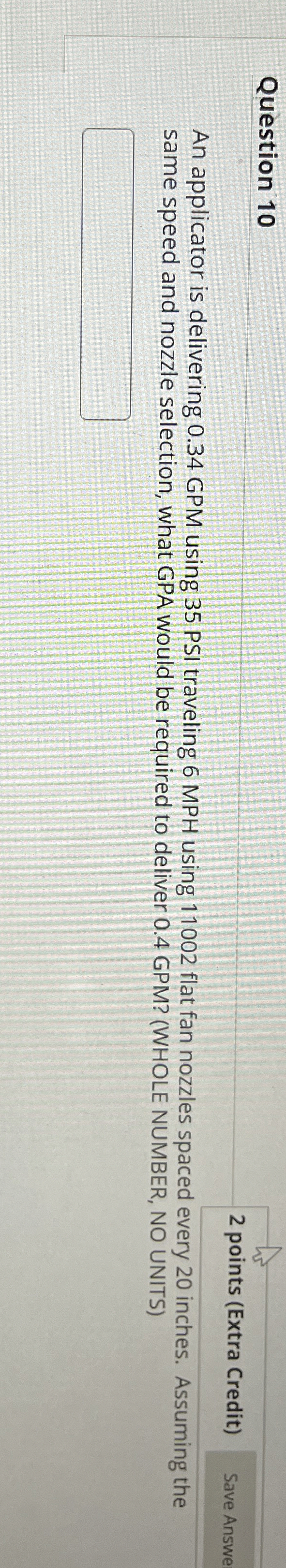 Question 102 ﻿points (Extra Credit)An applicator is | Chegg.com