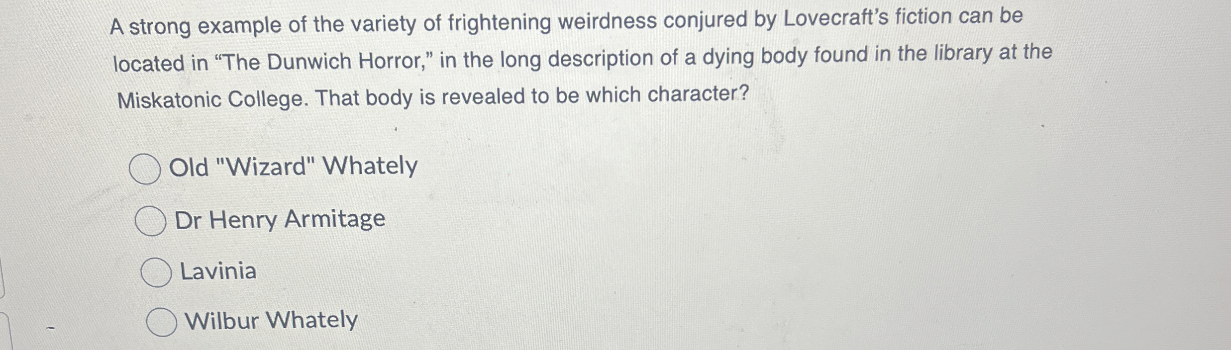 Solved A strong example of the variety of frightening | Chegg.com