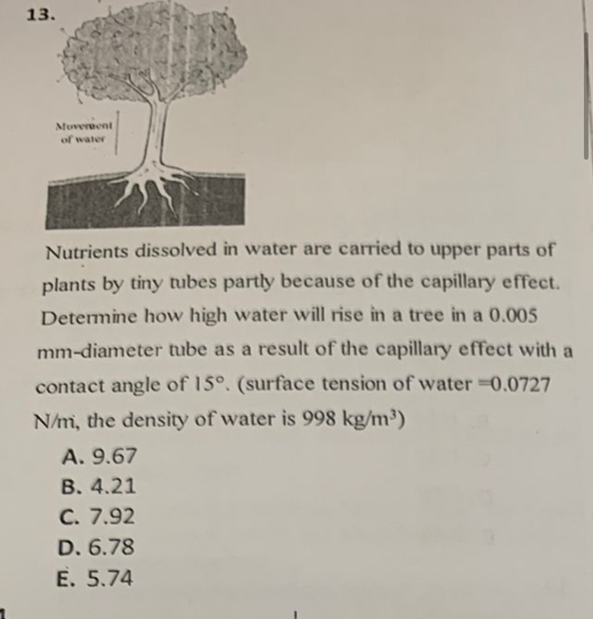 Solved Nutrients dissolved in water are carried to upper | Chegg.com