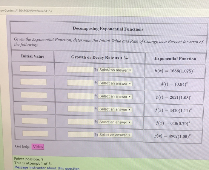 Solved ewContent/1304506/View?ou 84157 Decomposing | Chegg.com