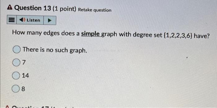 Solved How many edges does a simple graph with degree set | Chegg.com
