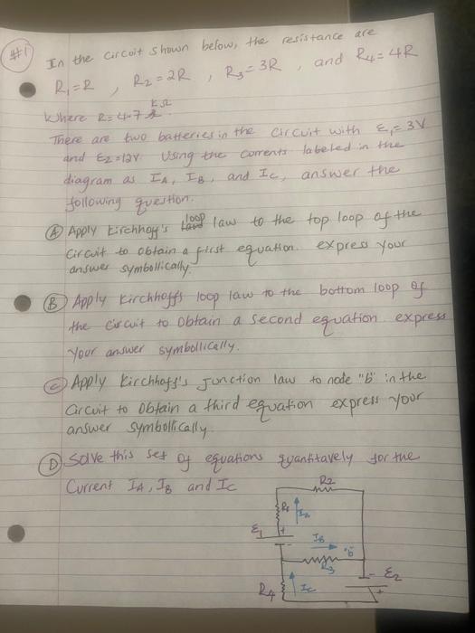 In the R1=R,R2=2R,R3=3R Where R=4.7A˚k. There are two | Chegg.com