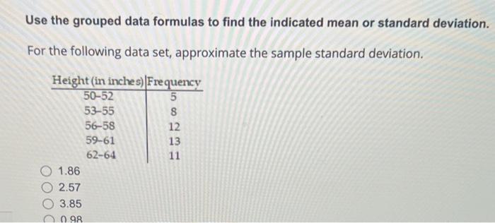 Solved Approximate the mean of the frequency | Chegg.com