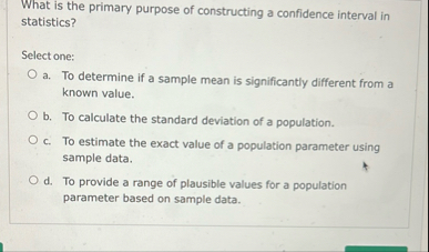 Solved What is the primary purpose of constructing a | Chegg.com