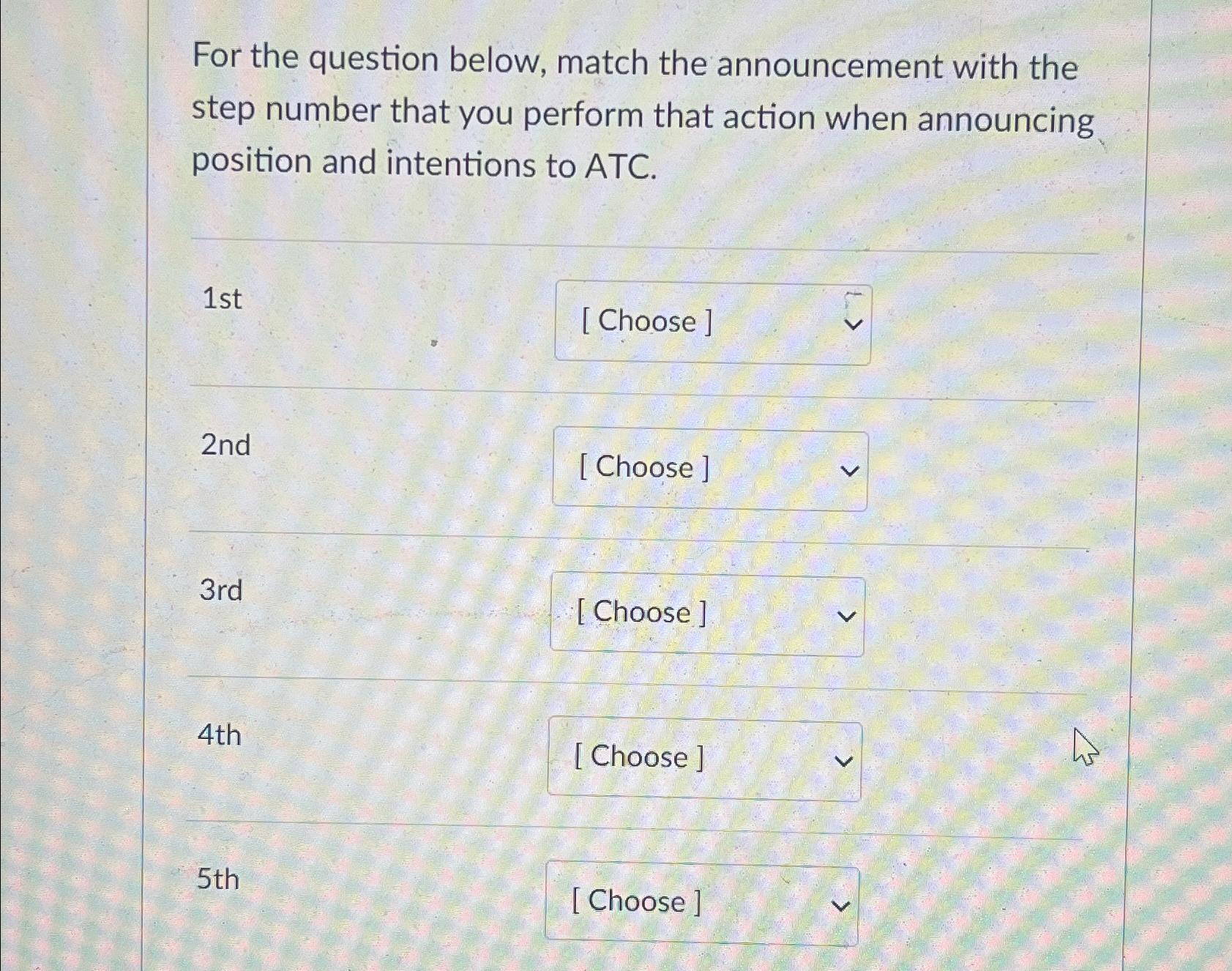 Solved For the question below, match the announcement with | Chegg.com