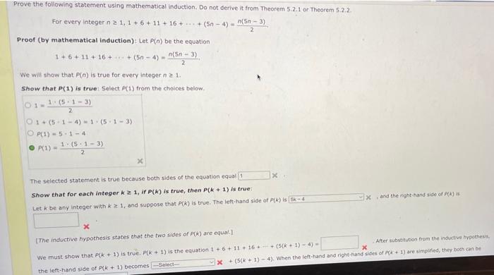 Solved Prove the following statement using mathematical | Chegg.com