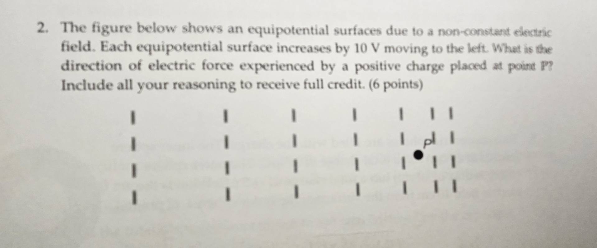 Solved The figure below shows an equipotential surfaces due | Chegg.com