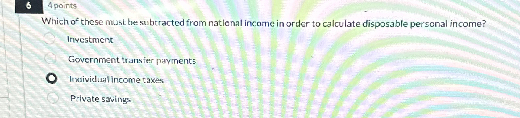 Solved 64 ﻿pointsWhich of these must be subtracted from | Chegg.com