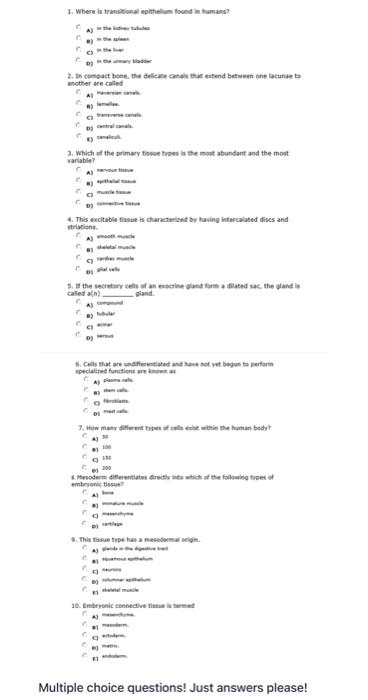 Solved Multiple Choice Questions !! Please help me with | Chegg.com