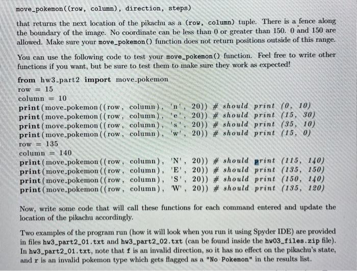 Solved Part 2: Pikachu in the Wild! (40 pts) Suppose you | Chegg.com