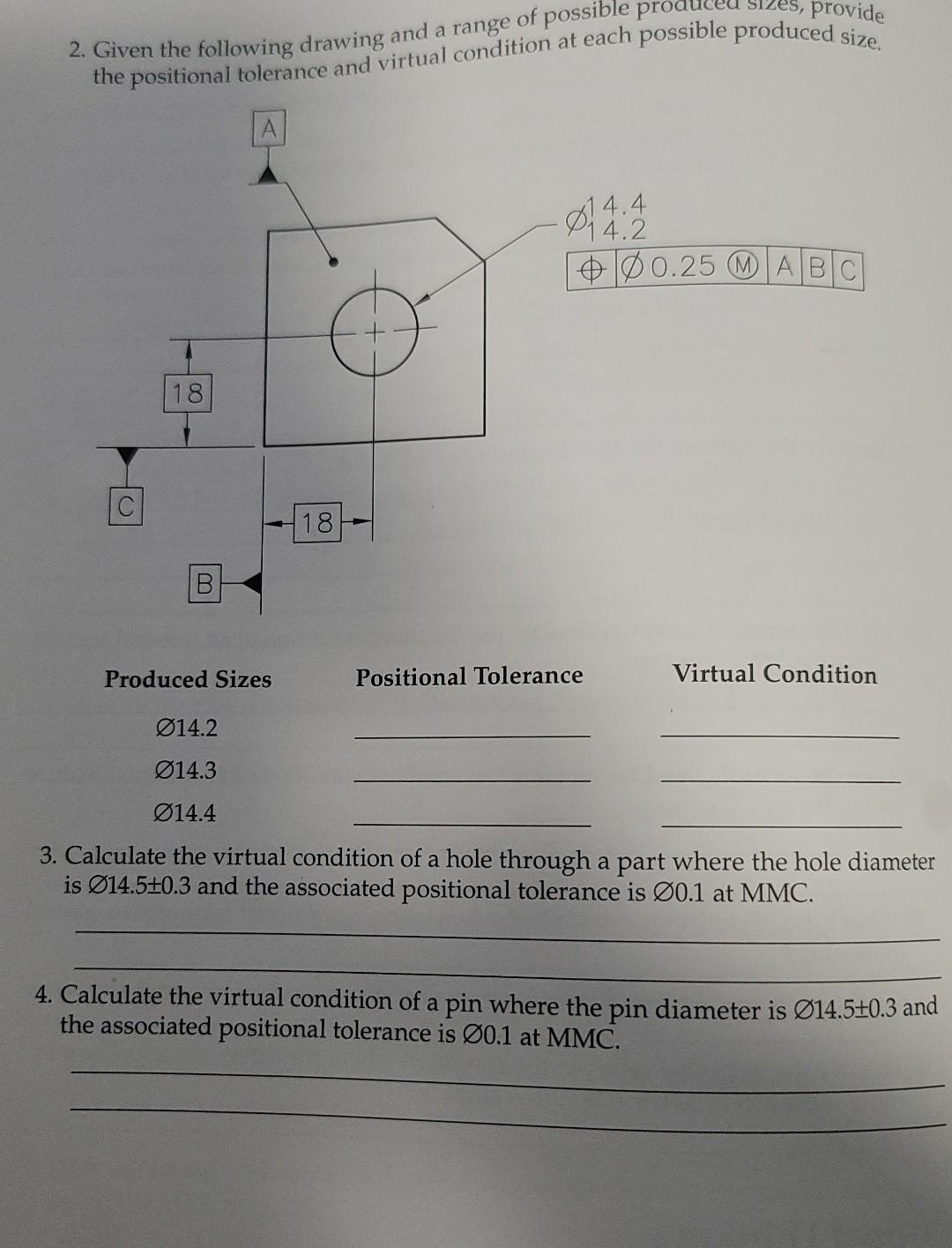 Solved 12es, provide 2. Given the following drawing and a | Chegg.com