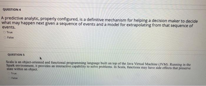 Solved A predictive analytic, properly configured, is a | Chegg.com