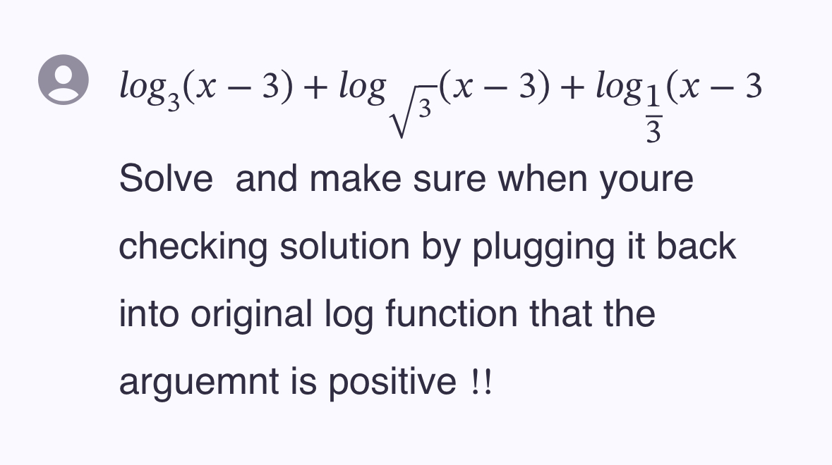 Solved Solve and make sure when youre checking solution by | Chegg.com
