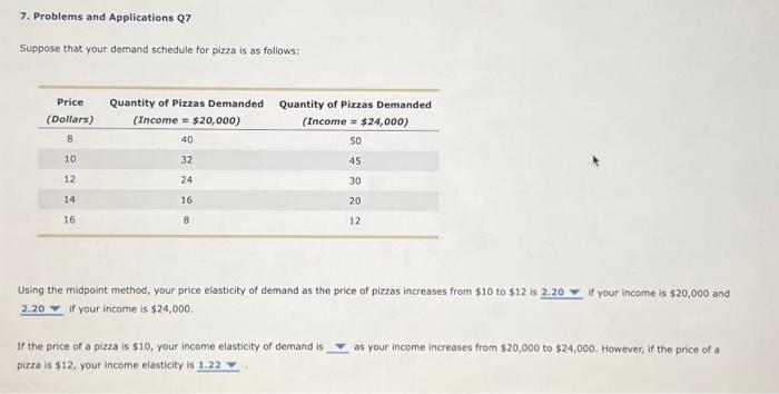 Solved 7. Problems and Applications Q7 Suppose that your | Chegg.com