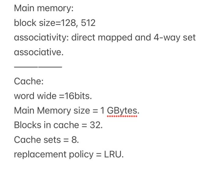 Solved ASAP 🙏🏻🙏🏻🙏🏻what is the offset, index, tag for | Chegg.com
