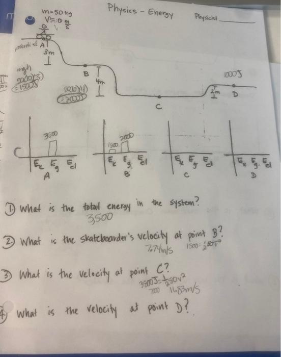 Solved (1) What is the total energy in the system? 3,500 2. | Chegg.com