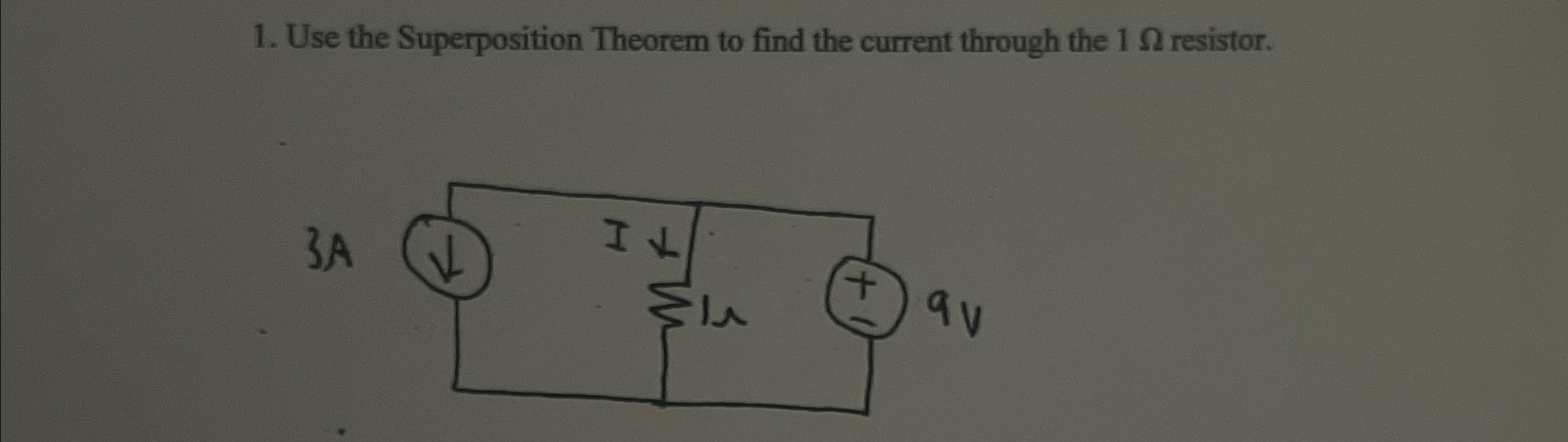 Solved Use the Superposition Theorem to find the current | Chegg.com