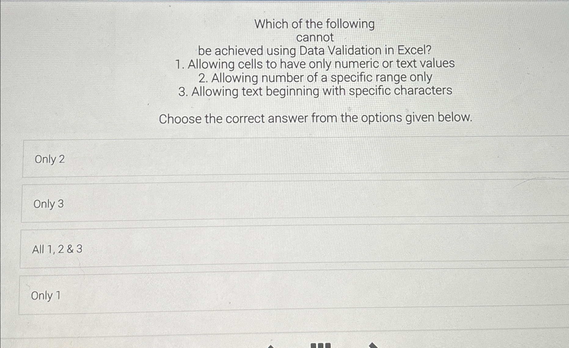 Solved Which of the following cannot be achieved using Data | Chegg.com