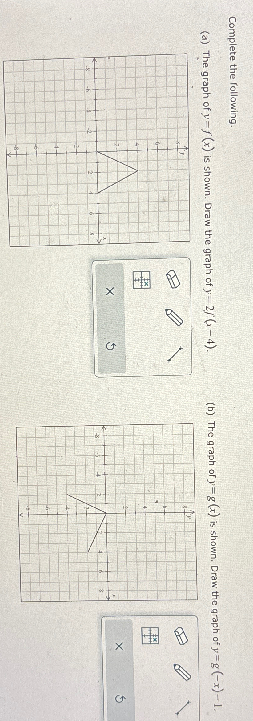 Solved Complete the following.(a) ﻿The graph of y=f(x) ﻿is | Chegg.com