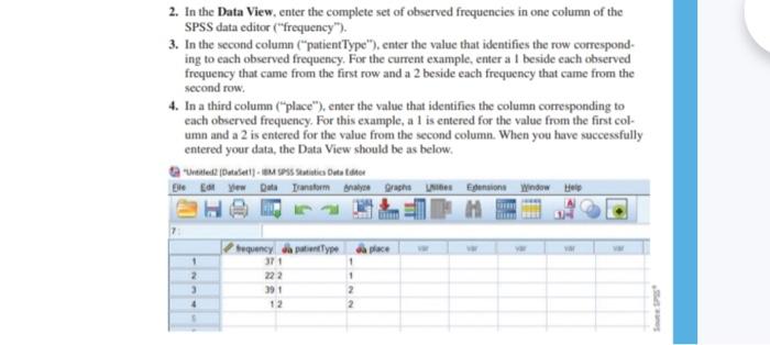Solved General instructions for using SPSS are presented in | Chegg.com