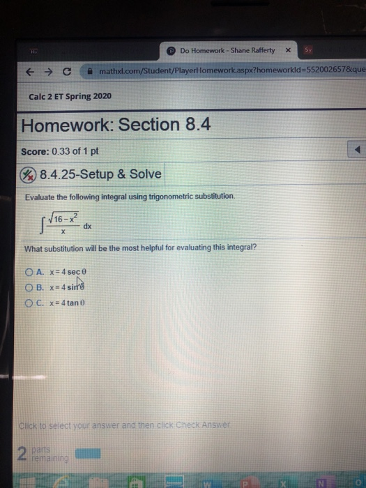 Solved Do Homework - Shane Rafferty X € → C | Chegg.com