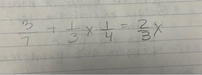 73+31×41=32x | Chegg.com