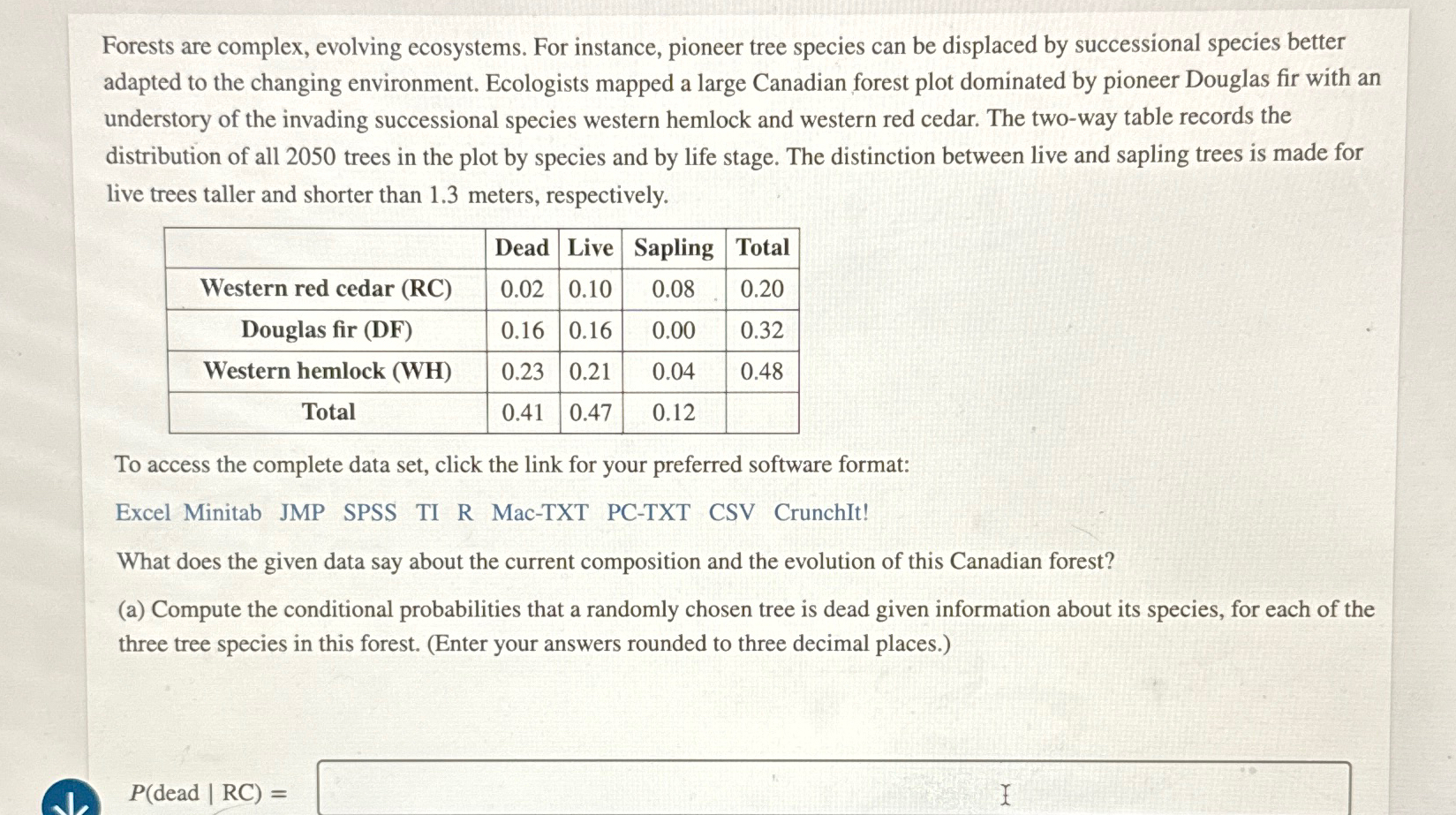 Solved Forests are complex, evolving ecosystems. For | Chegg.com