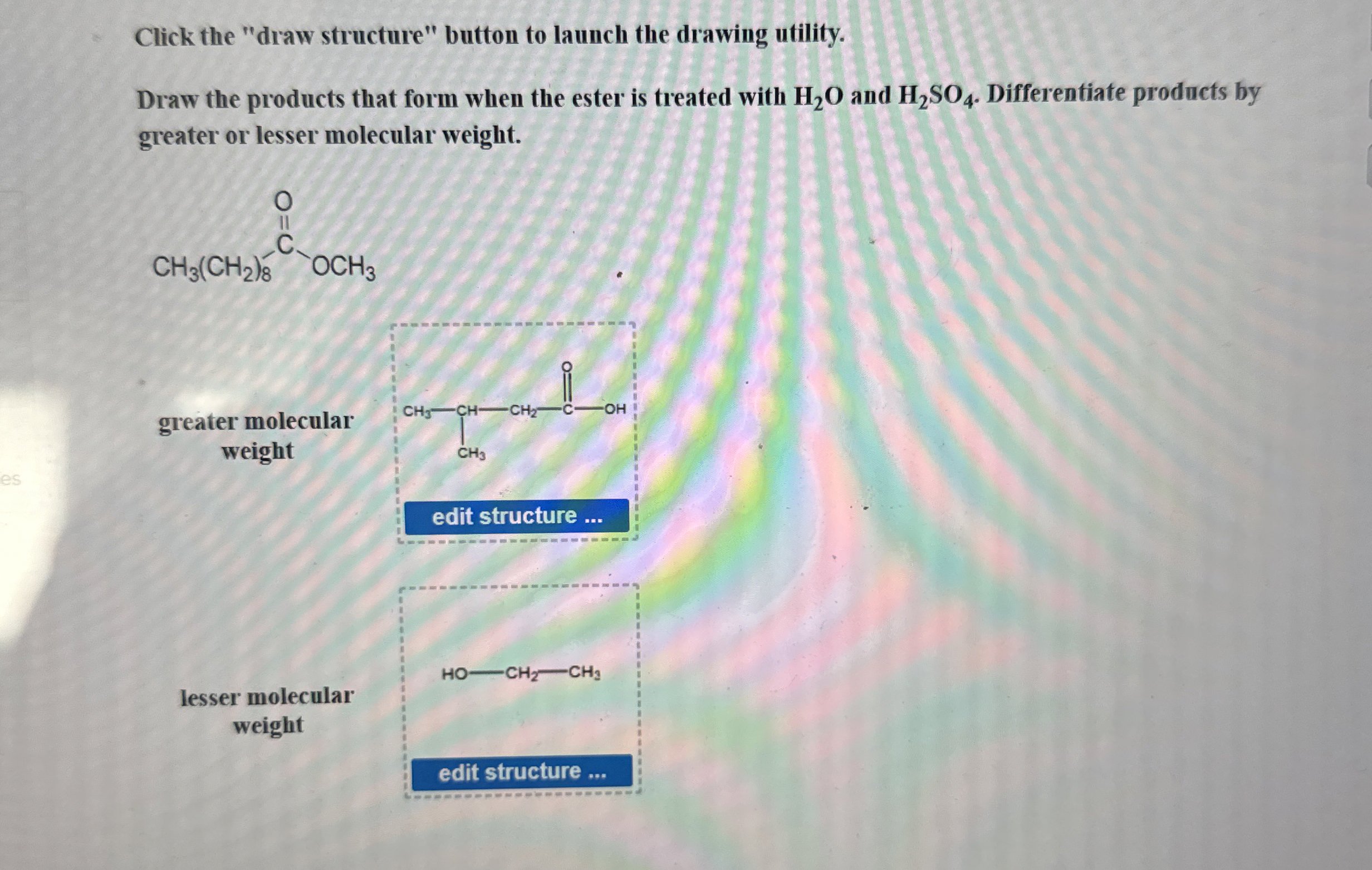 Solved Click the "draw structure" button to launch the | Chegg.com