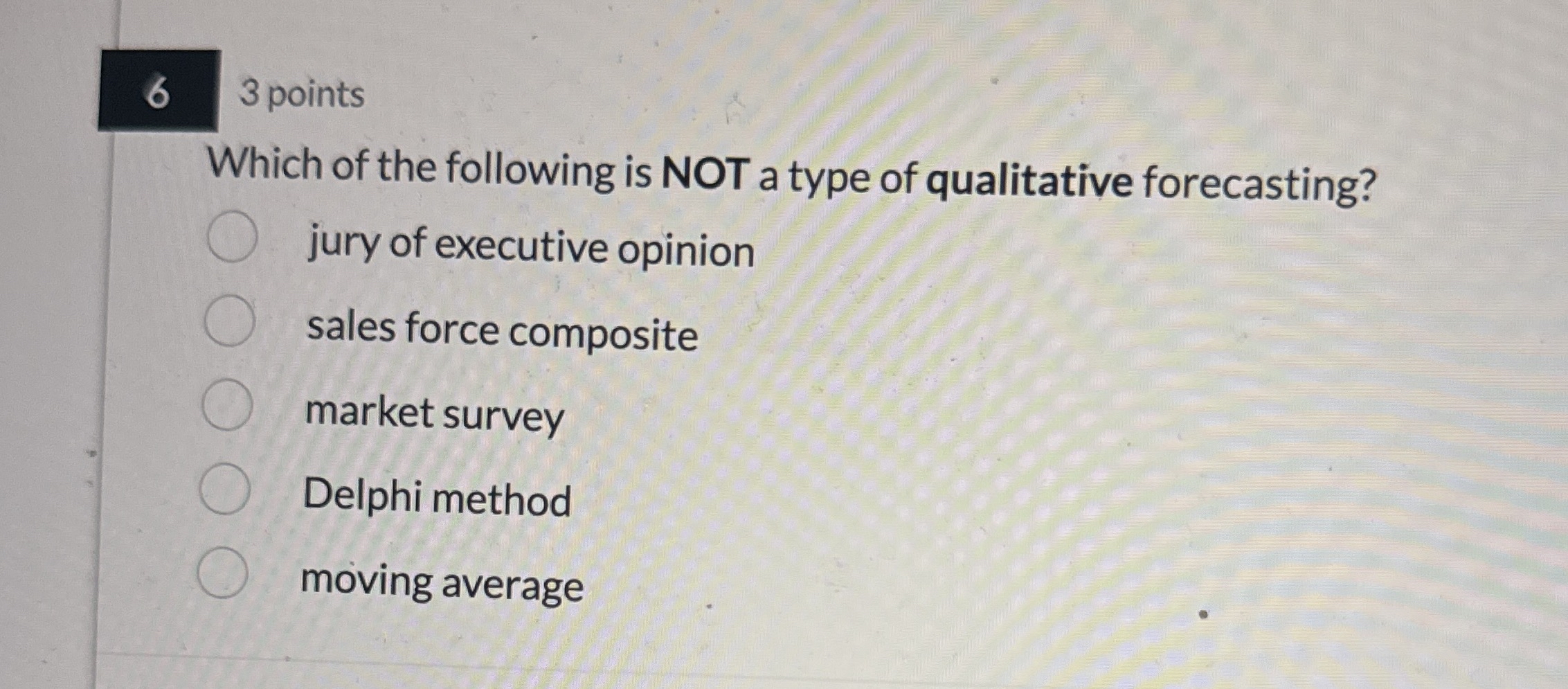 Solved 3 ﻿pointsWhich of the following is NOT a type of | Chegg.com