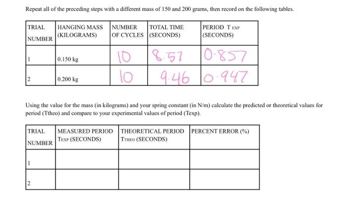 Repeat all of the preceding steps with a different | Chegg.com