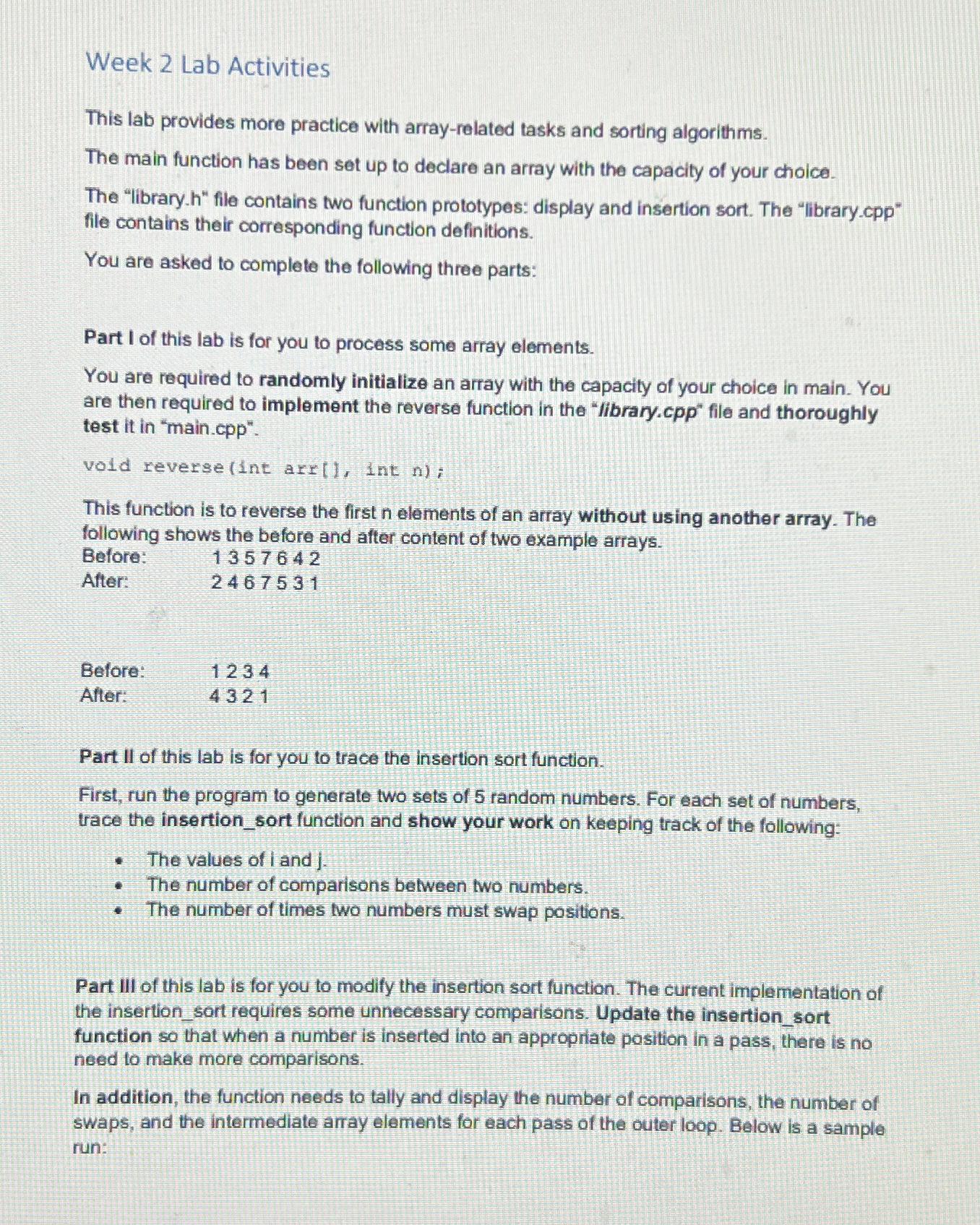 Solved Week 2 ﻿Lab ActivitiesThis lab provides more practice | Chegg.com