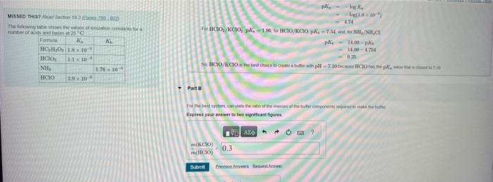 Solved For 2900 mL of a buffer solution that is 0.235M in | Chegg.com